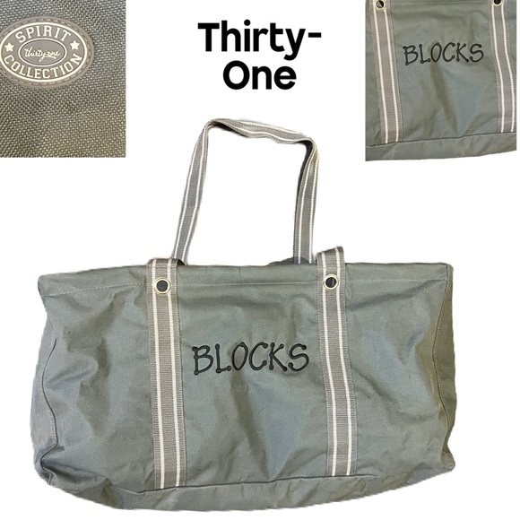 thirty-one | Bags | Thirtyone Large Utility Tote With Embroidered ...